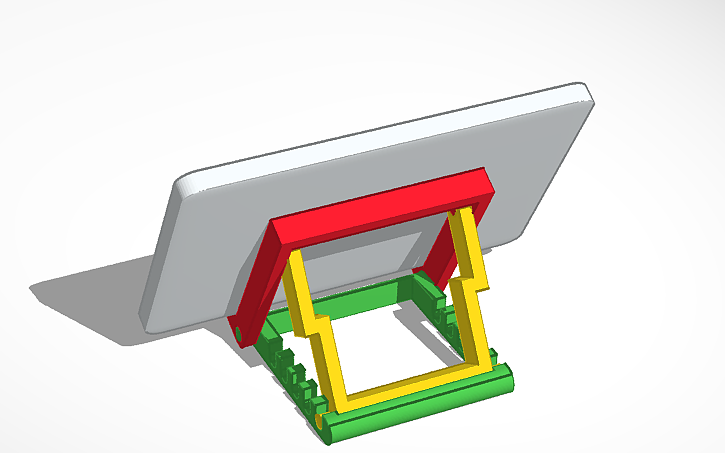3D design ADJUSTABLE TABLET STAND - Tinkercad