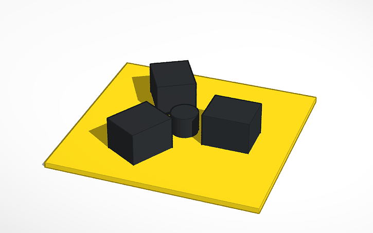 3D design atomic symbol | Tinkercad