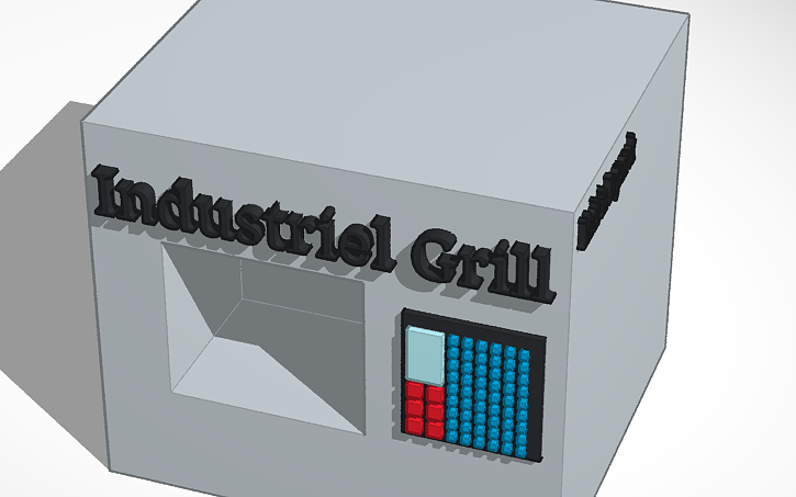 3D design Industriel Grill | Tinkercad
