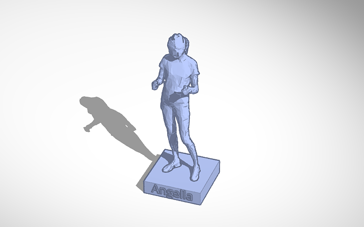 3D design Angella's action figure - Tinkercad