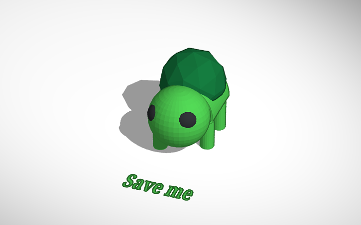 3D design fred the turtle - let's keep this alive | Tinkercad
