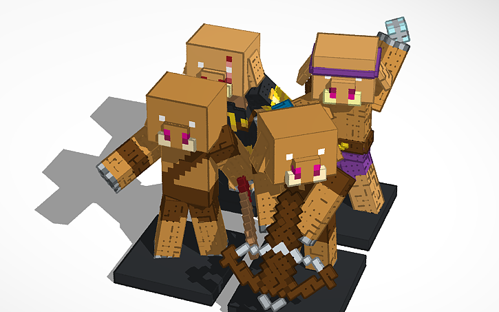 3D design piglins | Tinkercad