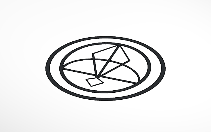 3D design Ice Spell Glyph - Tinkercad