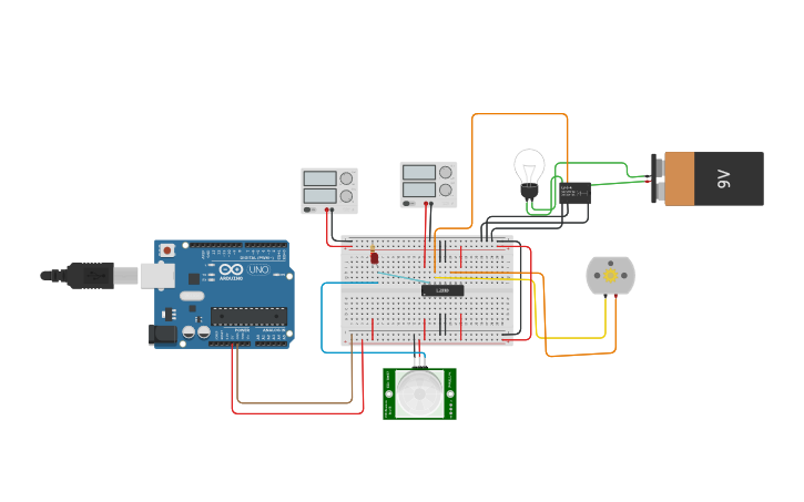 Circuit design SIMULASI PROJECT ARDUINO SENSOR PIR - BUDI SAMBODO ...