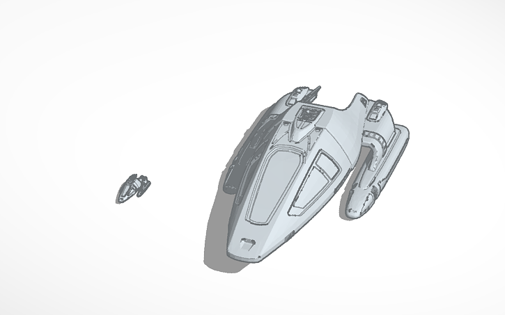 3D design STV: Type 9 "speedboat" shuttlecraft - Tinkercad