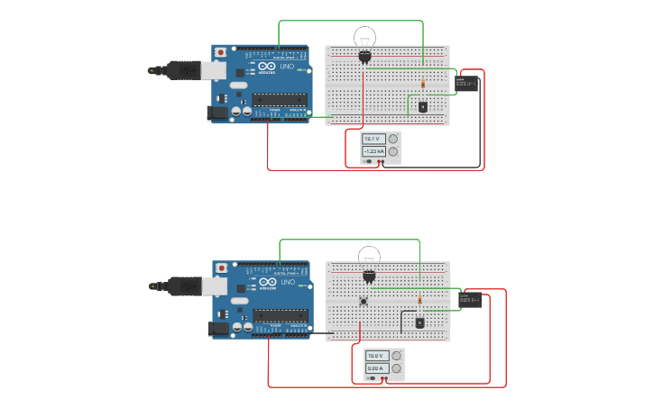 Circuit design Practica N°15 - Tinkercad
