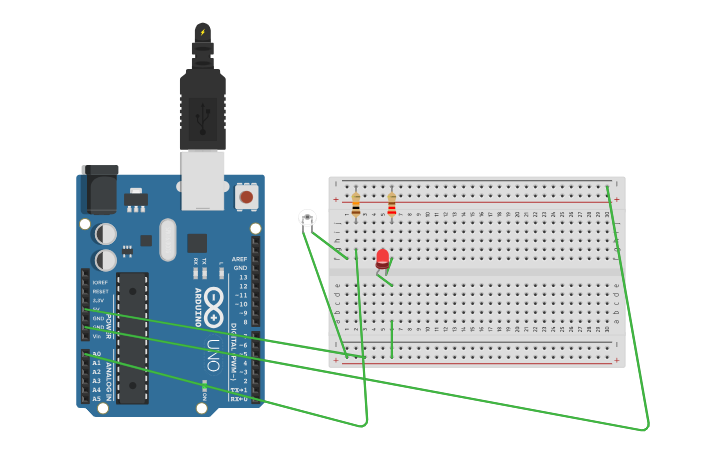 Circuit design adaR - Tinkercad