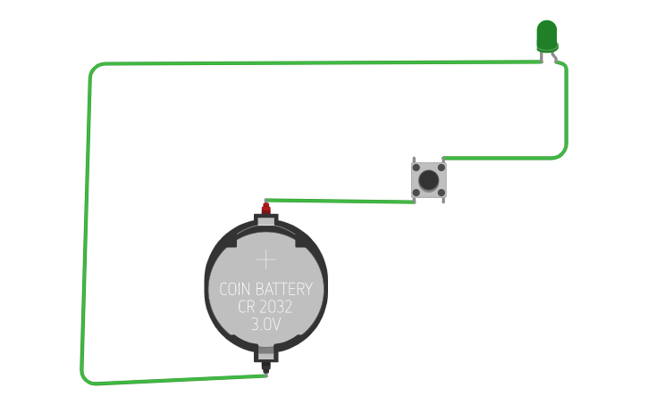 Circuit design LED Switch | Tinkercad