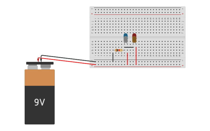 Circuit design Breadboard circuit | Tinkercad