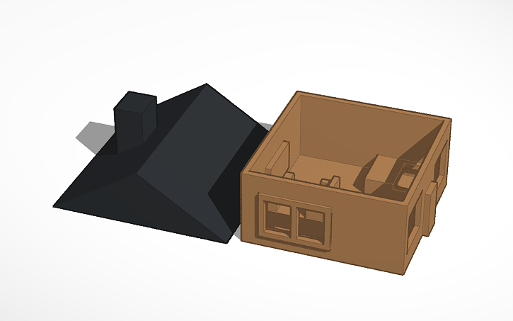 3D design Simple House - Tinkercad