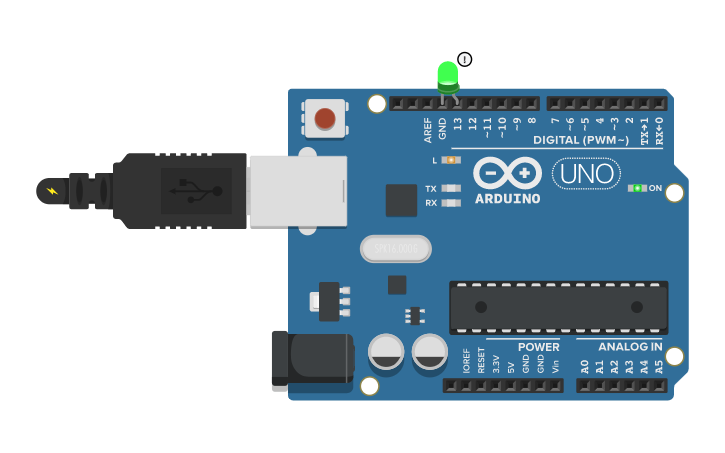 Circuit design Hola mundo arduino | Tinkercad