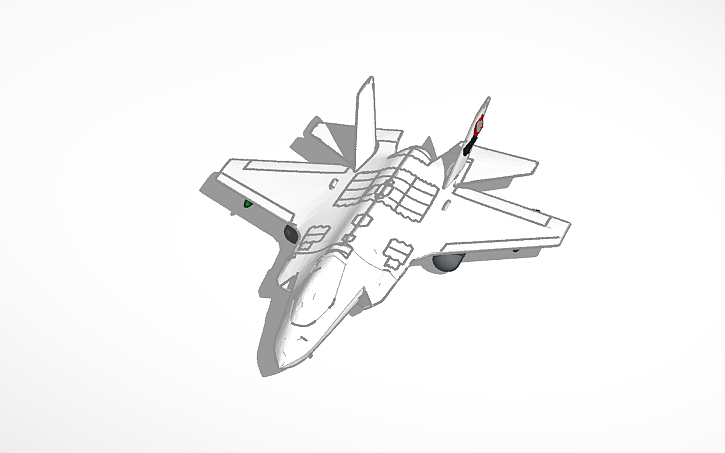 3D design #5 F35 - Tinkercad