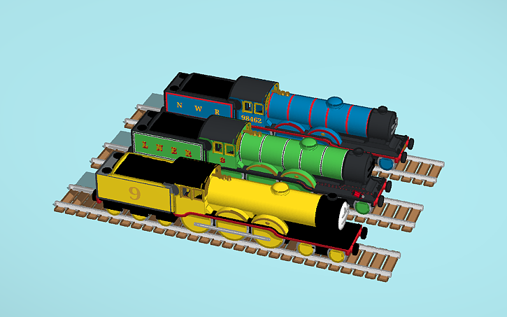 3D design Alfred The Villanous Engine (LNER B12 Class) - Tinkercad