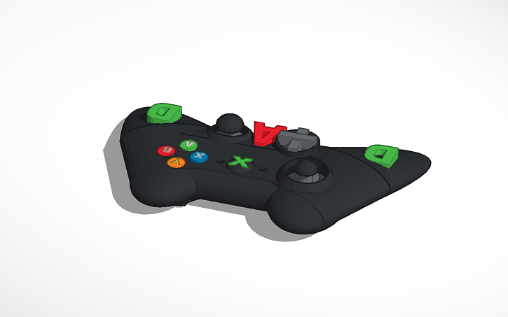 3D design xbox controller - Tinkercad