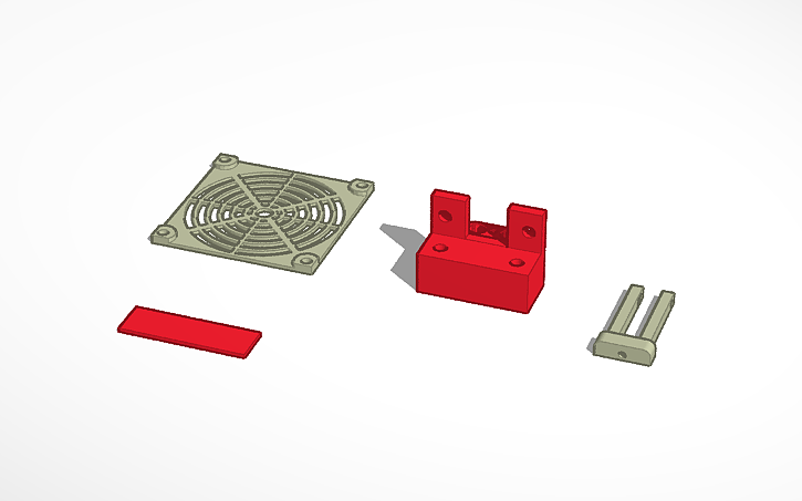 3D design Case Cover mosfet+TL smoother Fan 80mm | Tinkercad