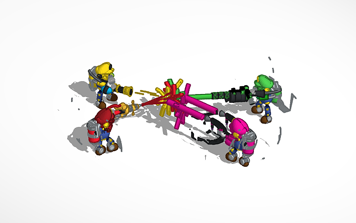 3d Design Mario Splatoon Battle Tinkercad