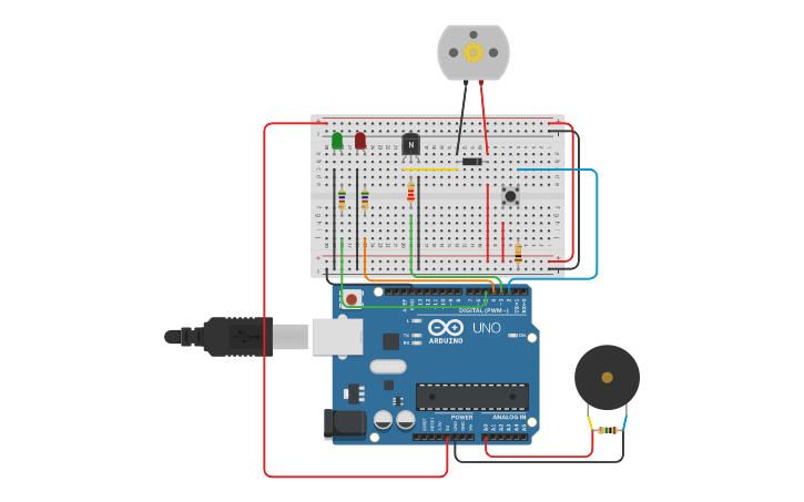 Circuit design Секретный дверной замок - Tinkercad