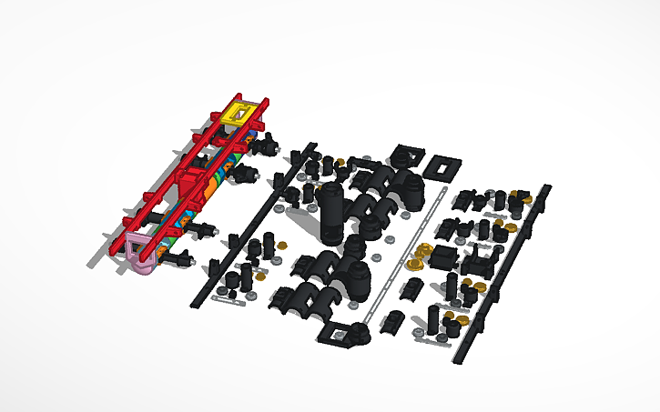 3D design 1/32(ish) RC Tatra Chassis | Tinkercad