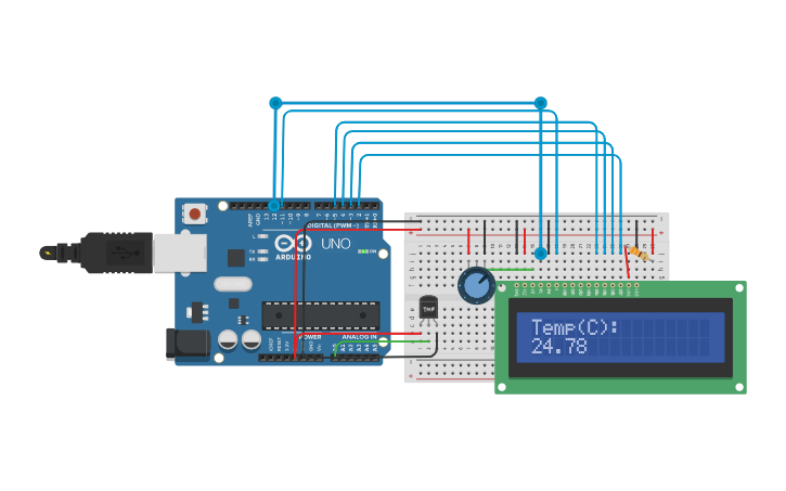 Circuit design humidity sensor - Tinkercad