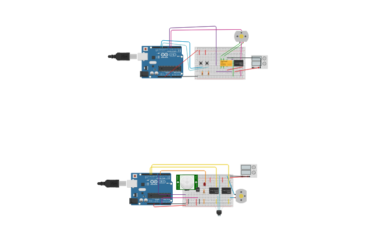 Circuit design practica calificada 2 | Tinkercad