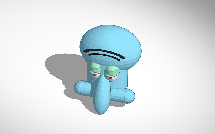 3D design Squidward - Tinkercad