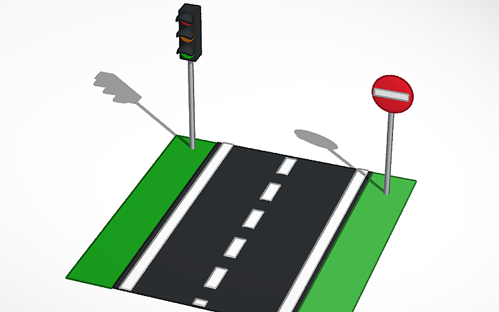 3D design Road - Tinkercad