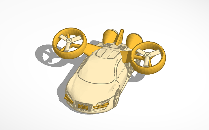 3D design FUTURE FLYİNG CAR - Tinkercad