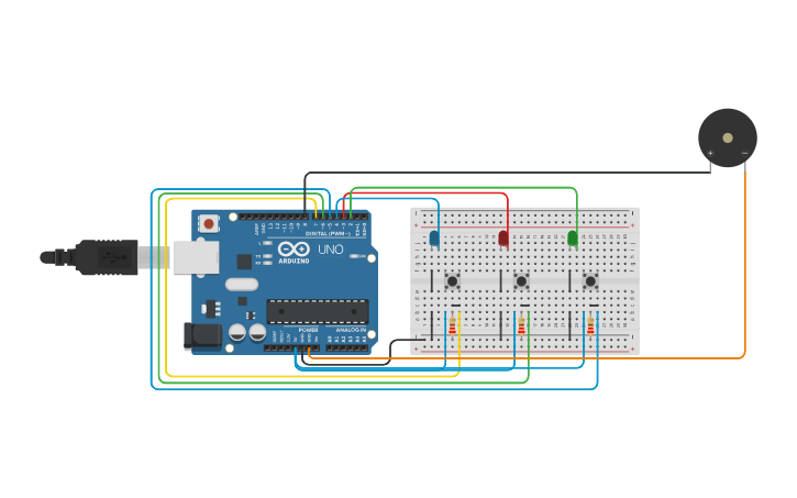 Circuit Design Itays Project Whack A Mole Final Tinkercad