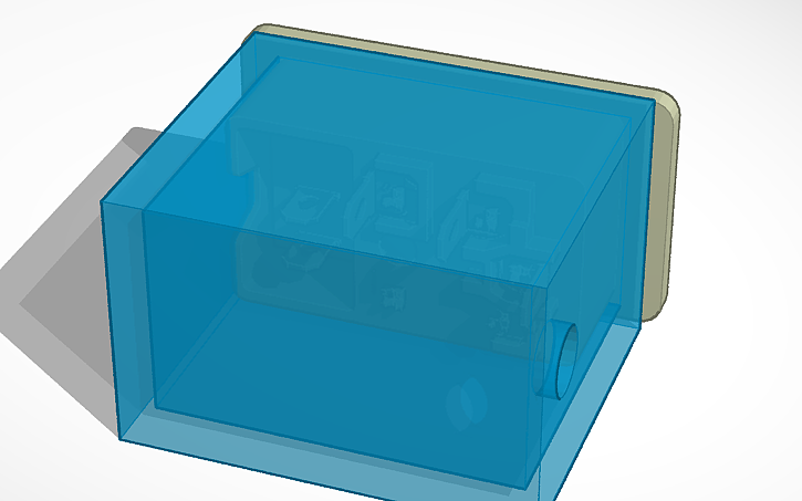 3D design iec inlet socket cover - Tinkercad