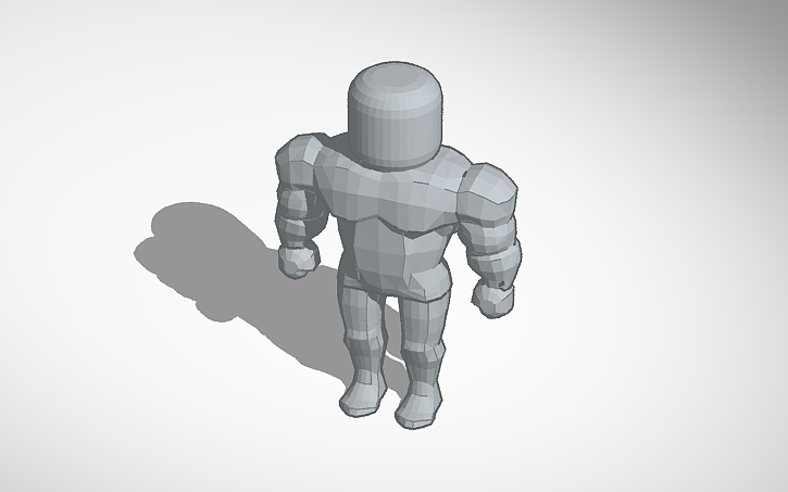 3d Design Roblox Superhero Avatar Template Tinkercad
