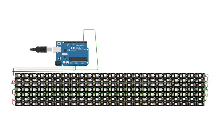 Circuit design NeoPixel - Tinkercad