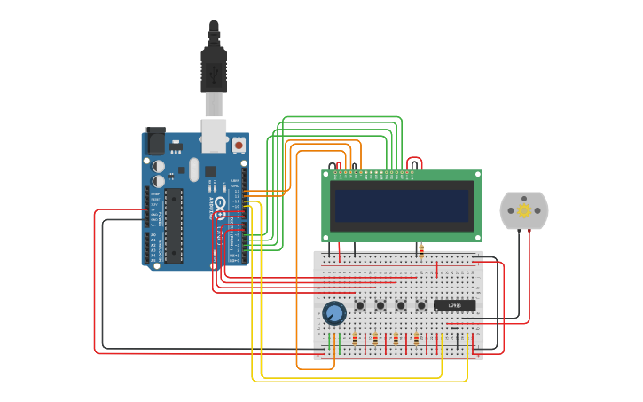 Circuit design Elevator - Tinkercad