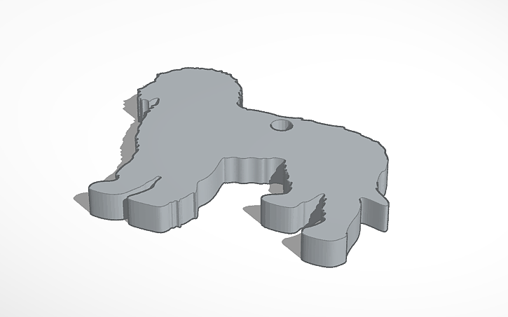 3D design Goldendoodle - Tinkercad