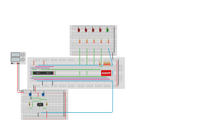 Circuit design PIPO Shift Register | Tinkercad Circuit design PIPO Shift Register | Tinkercad