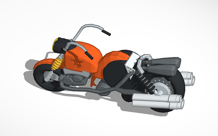 3D design motorcycle - Tinkercad