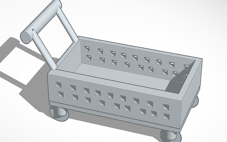 3D design shopping cart - Tinkercad