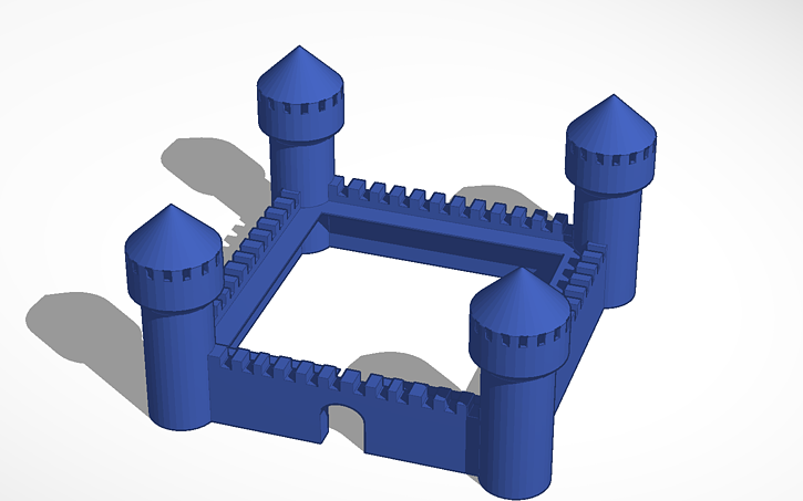 3D design Castle - Tinkercad