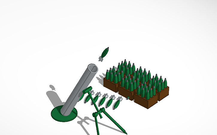 3D design History ww1 objects - Tinkercad