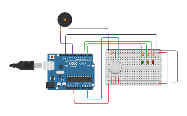Circuit design Smoke - Tinkercad
