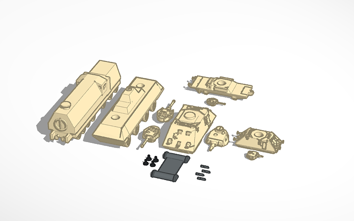 3D design German Army Train - Tinkercad