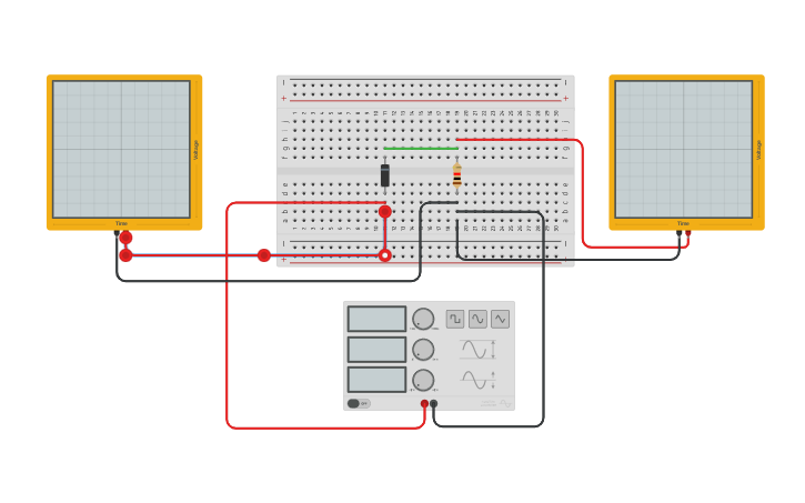 Circuit Design Half Wave Rectifier Tinkercad