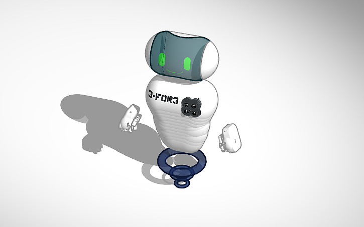 3D design Companion Bot - Tinkercad