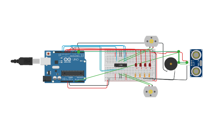 Circuit design semana6.2TR_ Diseño evasor de obstáculos - Tinkercad
