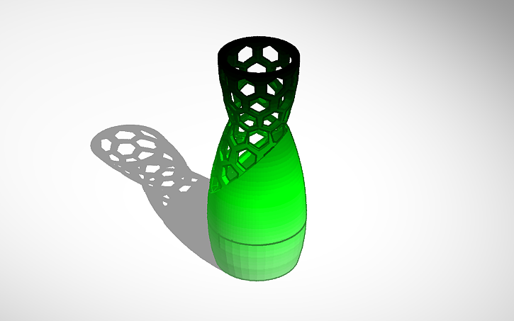 3D design Hexa cup - Tinkercad