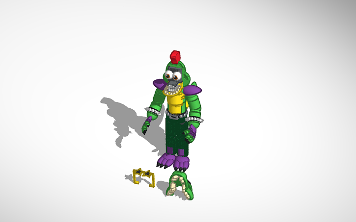 3D design Fnaf Monty mask - Tinkercad
