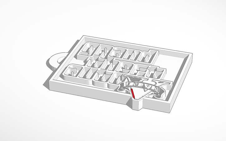 3D design GTA5 keychain - Tinkercad