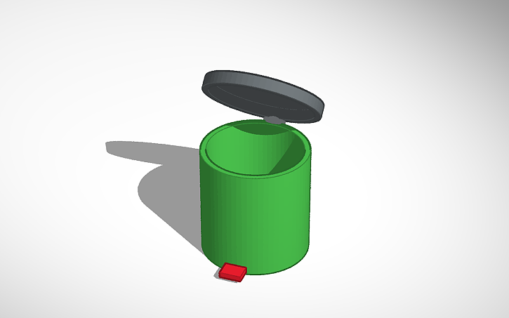 3D design DUSTBIN - Tinkercad