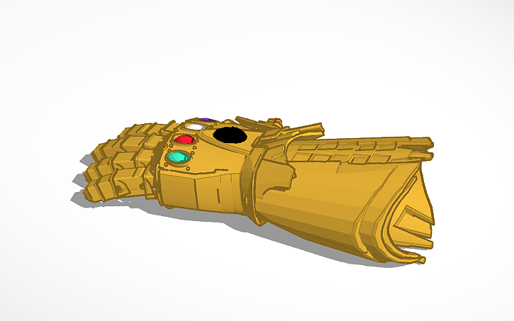 3D design Infinity Gauntlet - Tinkercad