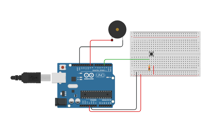 Circuit design Speaker - Tinkercad