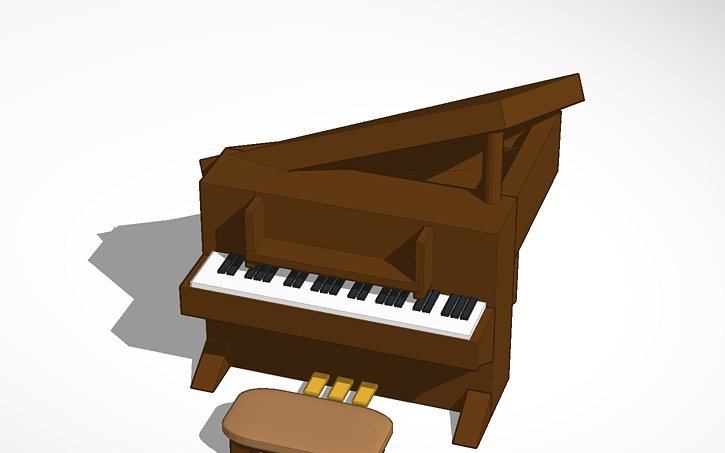 3D design Edited version of WhySoSerious Piano #Music - Tinkercad